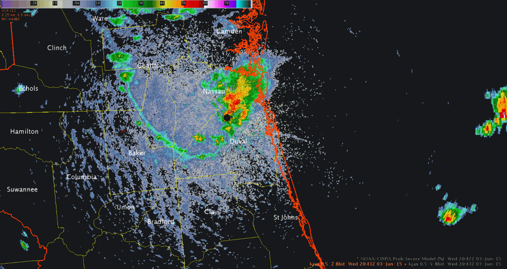 Convective Development Along Outflow Boundary – EWP Blog